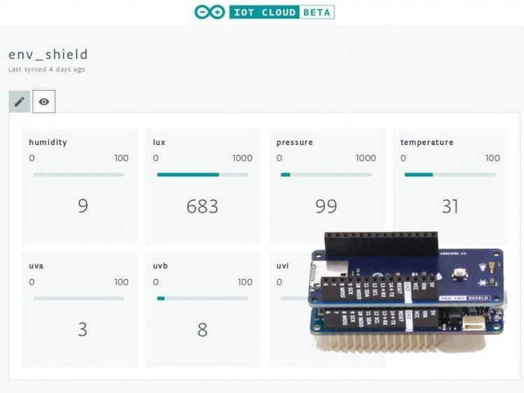 Your Environmental Data On Arduino Iot Cloud
