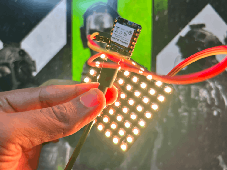 Fun With Imu React And Neopixels Using Xiao Nrf52840 Sense