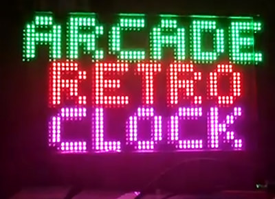 Ledarcade Arcade Retro Clock